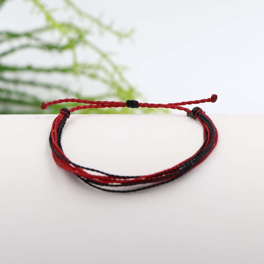Red and black pura vida bracelet store